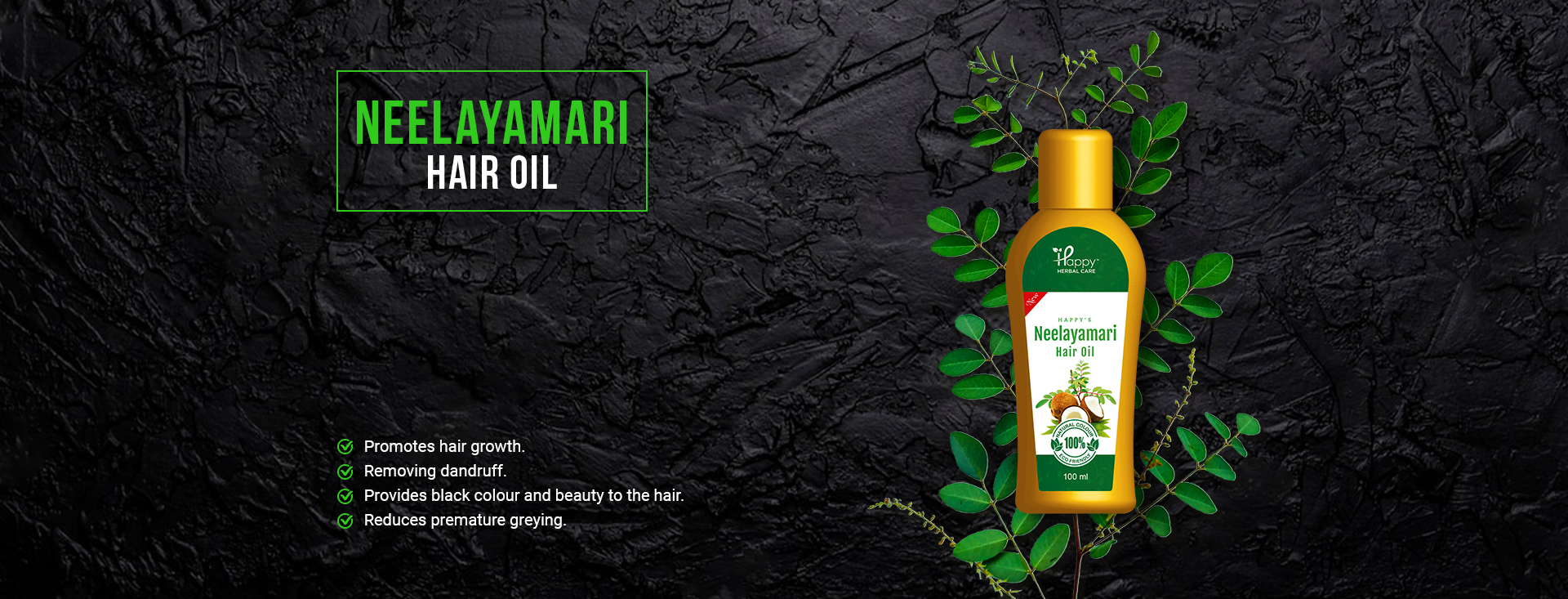 Banner Neelayamari oil | Happy Herbal Care